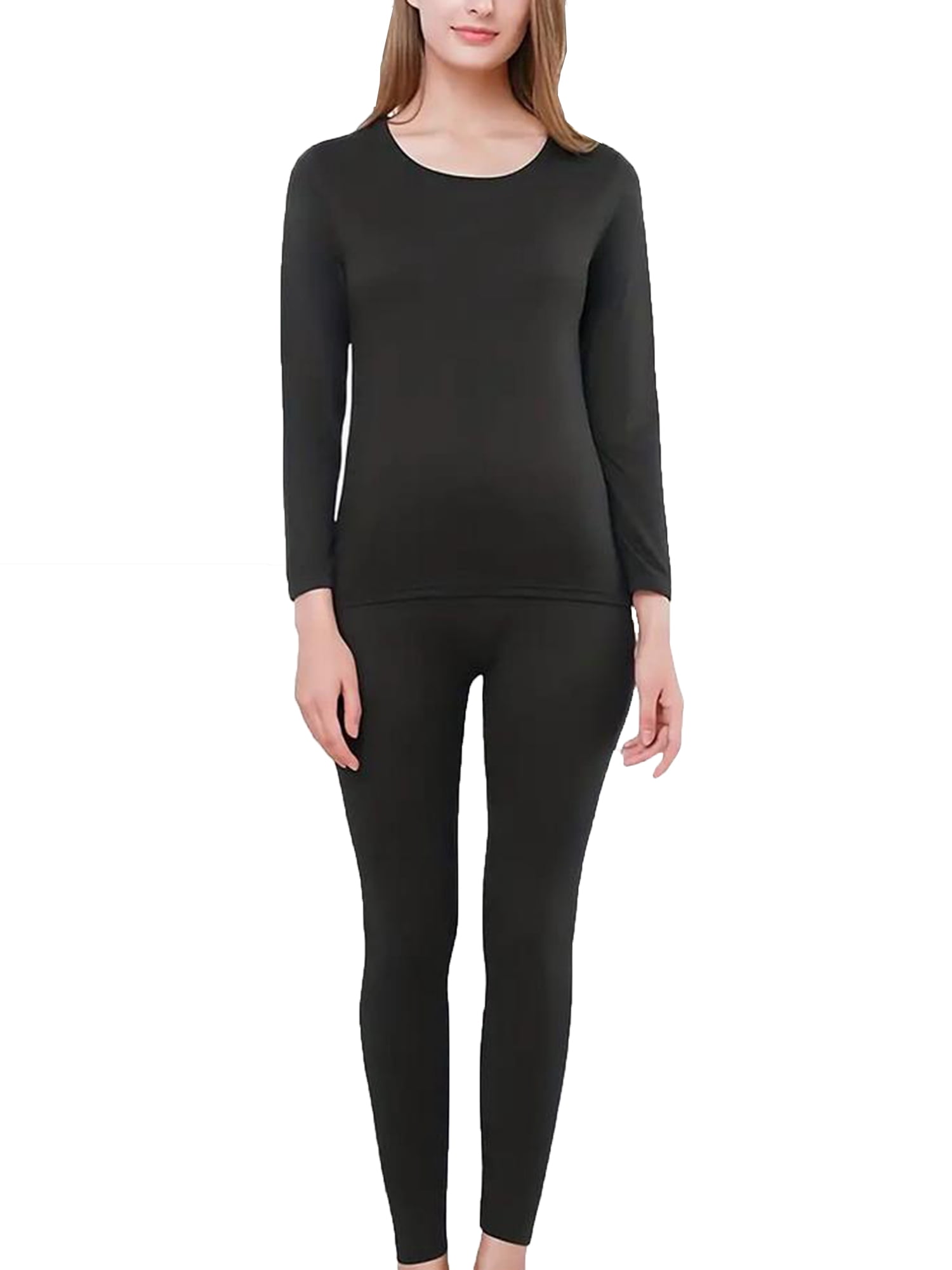 Women's Thermal Underwear Sets Long Johns Base Layer & Cold Weather Top Bottom - Walmart.com