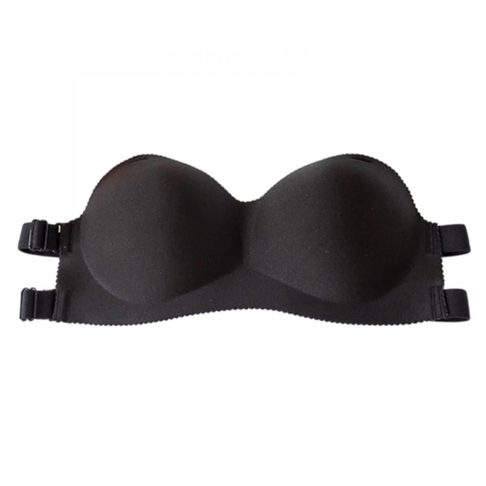 Women's Thick Padded Strapless Push up Bra Lift and Support Convertible ...
