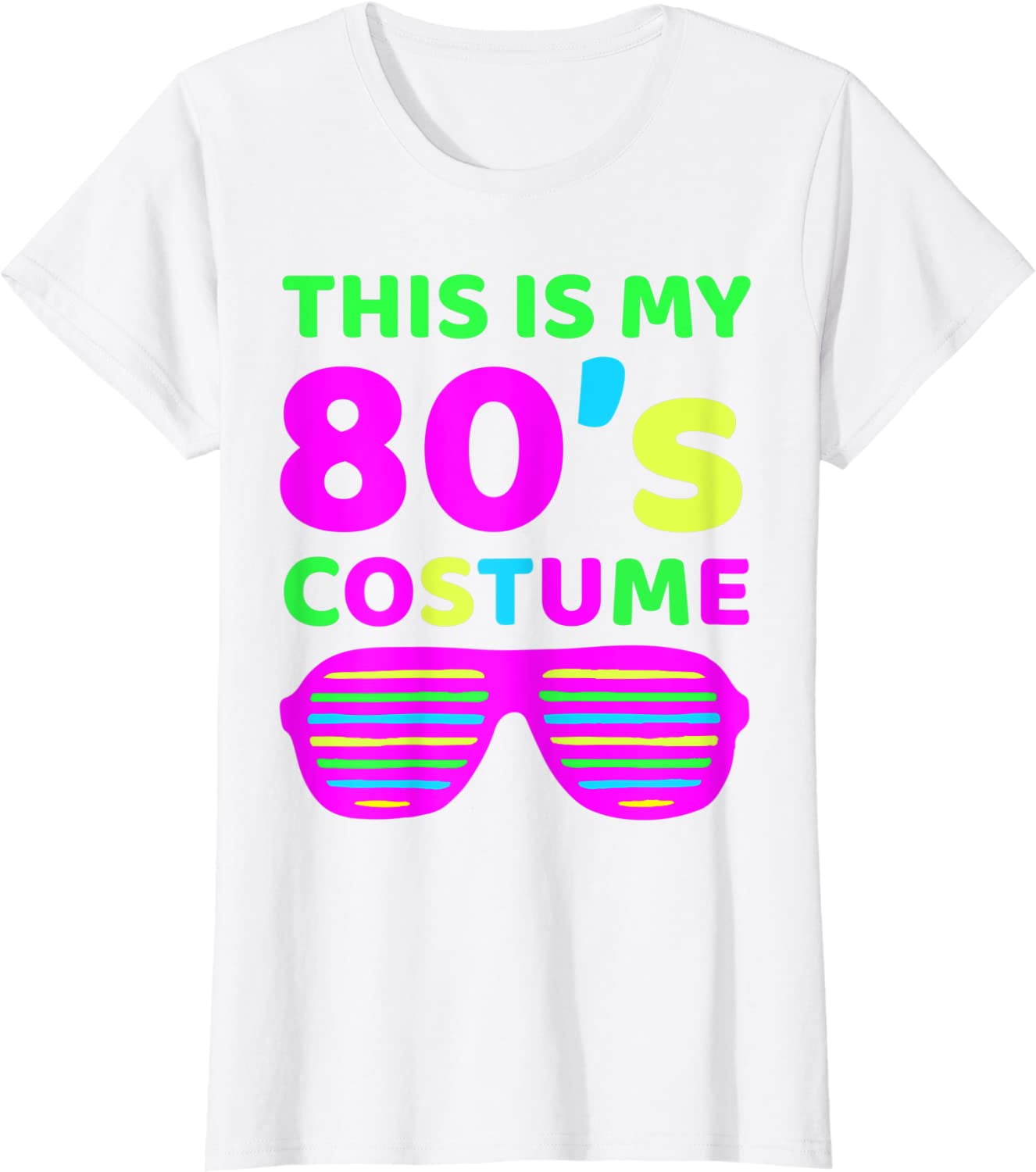 Women's This is my 80's Costume Shirt Outfit Eighties Retro Party ...
