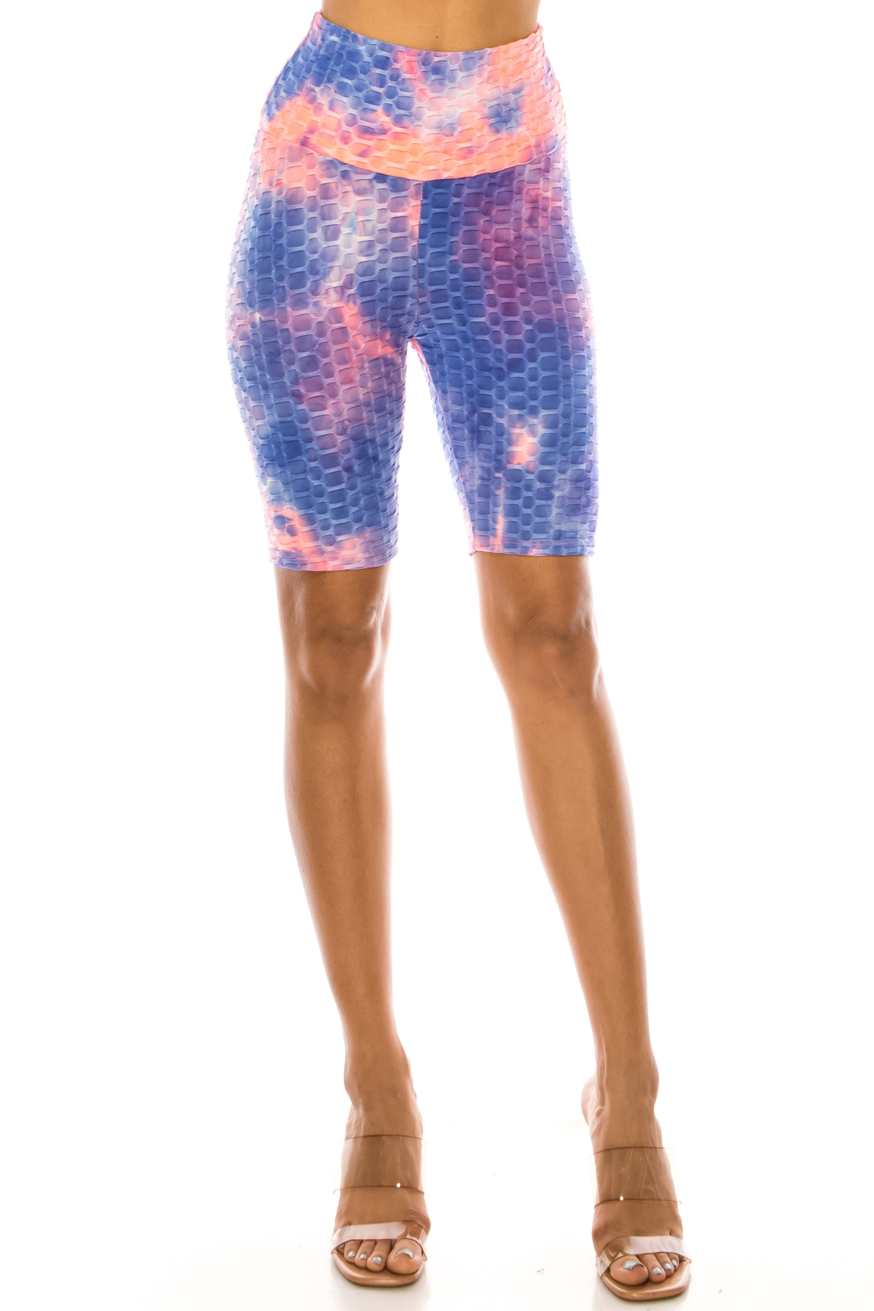 Women's Tiedye, Honeycomb athletic Biker Shorts - Walmart.com