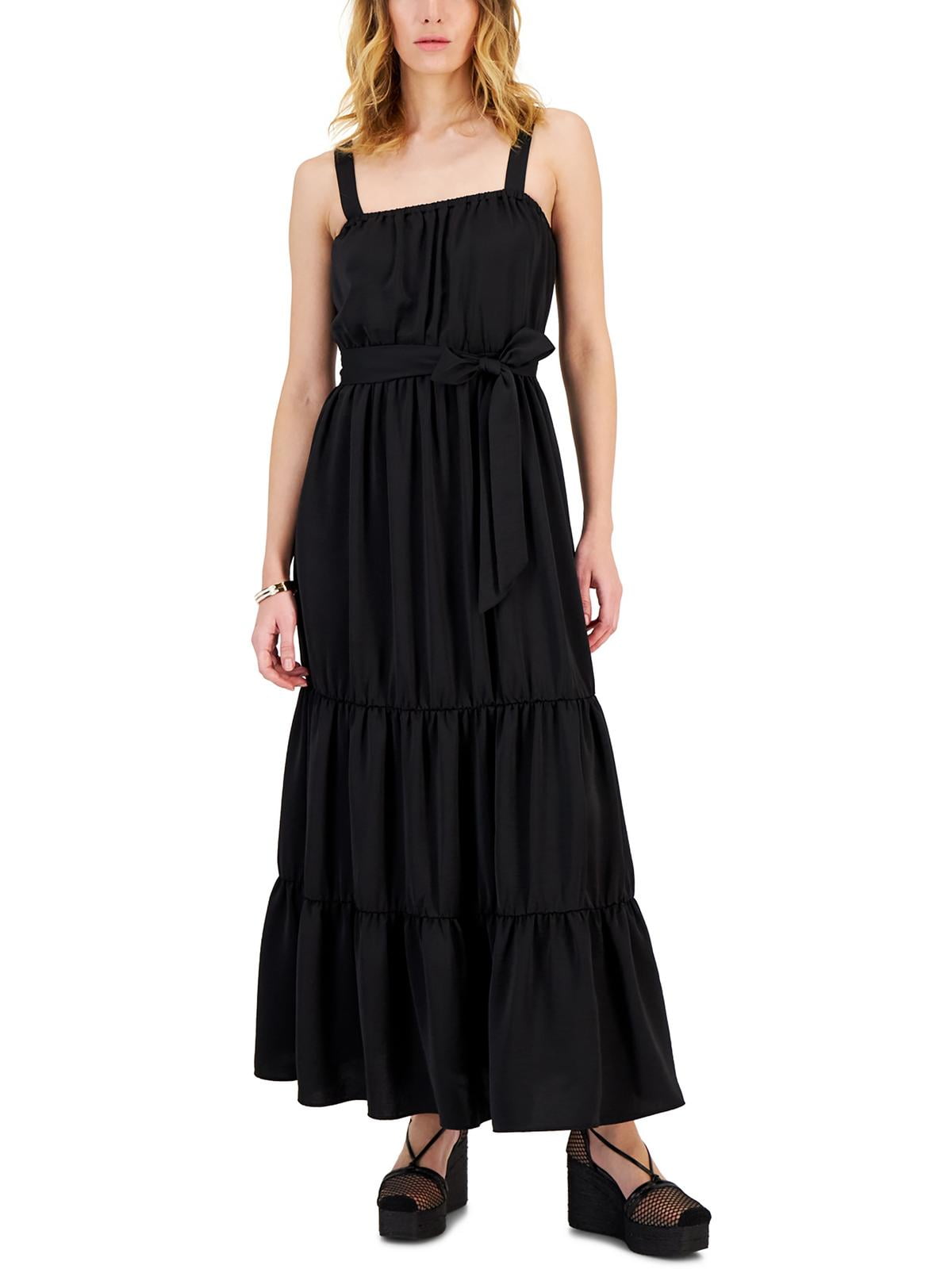 INC Womens Tiered Ruffled Maxi Dress - Walmart.com