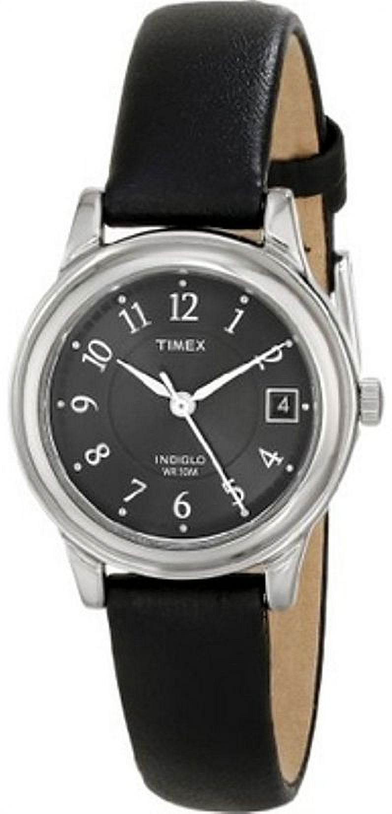 Women's Timex Porter Street Black Leather Band Watch T29291 T292919J ...