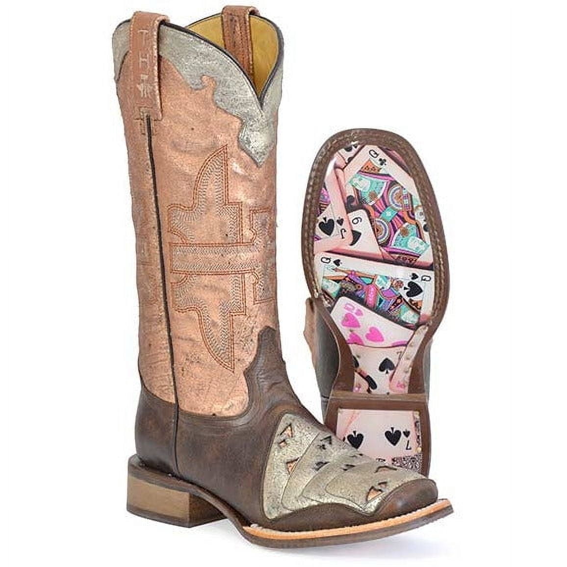Women's Tin Haul Four of a Kind Boots with Pick a Card Sole Handcrafted ...