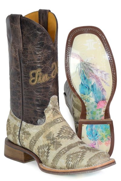Women's Tin Haul Sign Of The Sun Boots with Desert Floral Sole ...