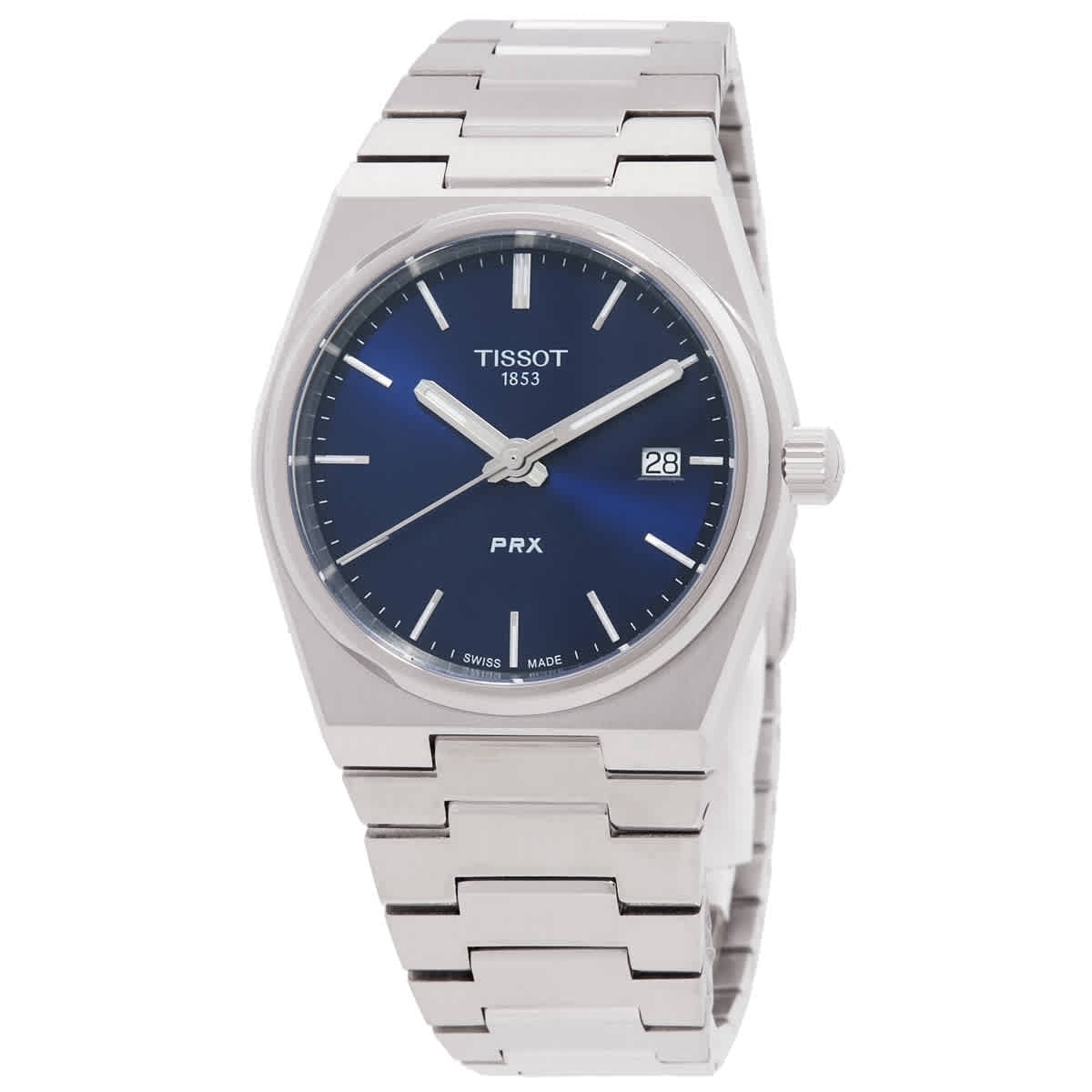 Tissot Women's PRX 1853 Swiss Watch, 35mm, Blue Dial, T1372101104100 ...