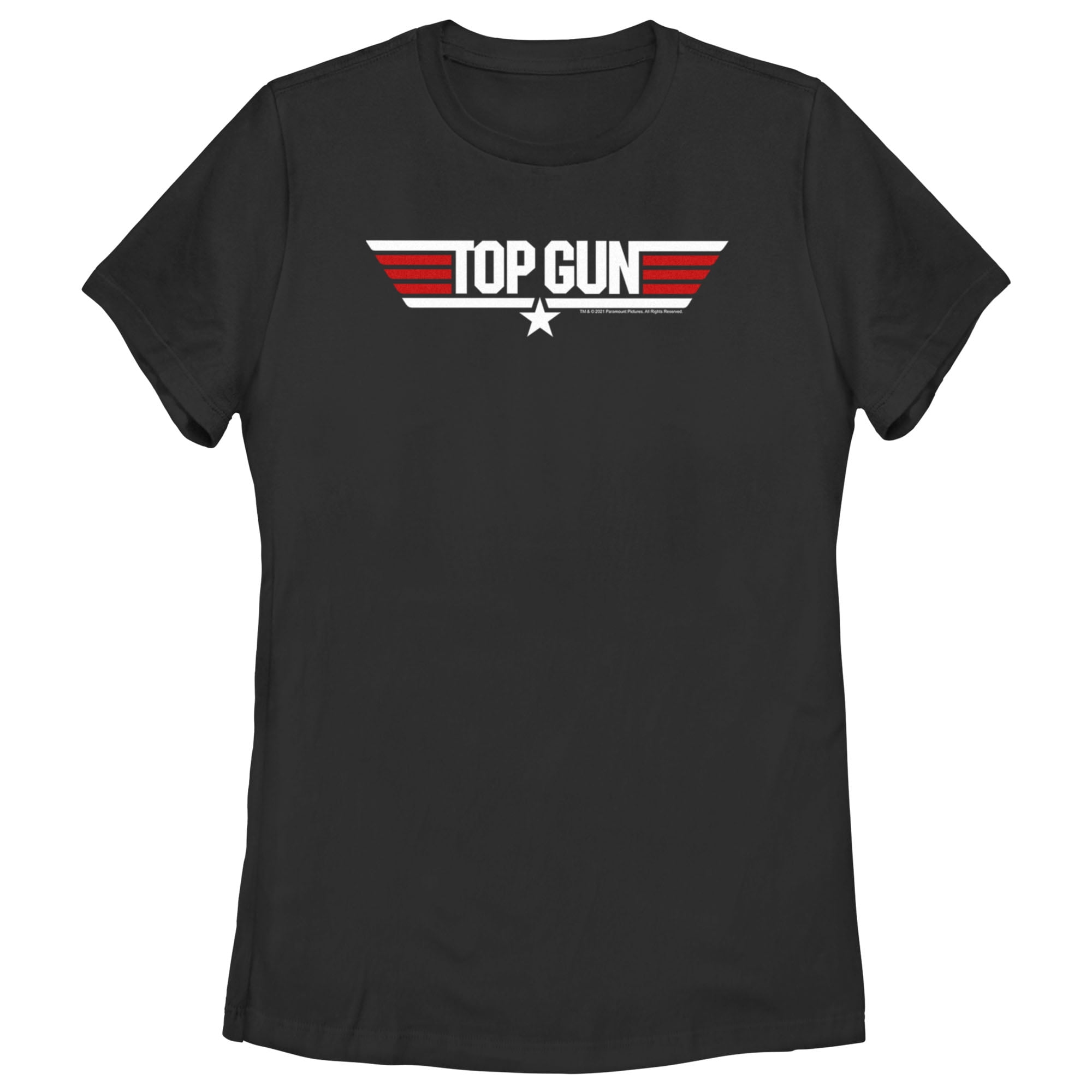 Women's Top Gun Red and White Movie Logo Graphic T-Shirt - Walmart.com