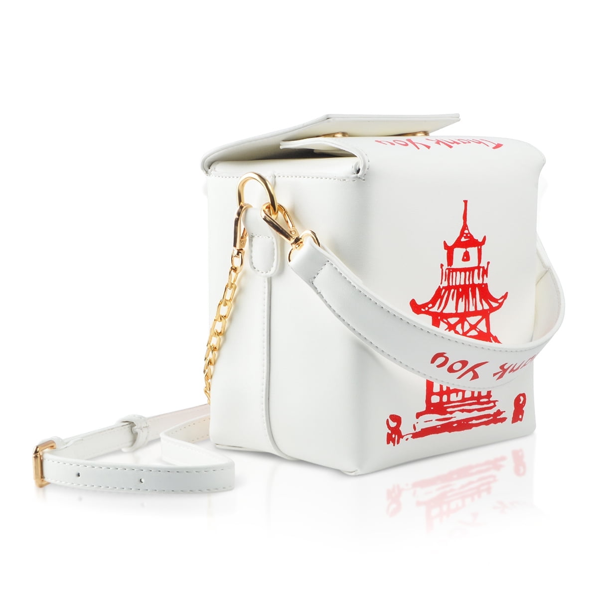 Women's Top Handle Crossbody Bag Chinese Takeout Box Purse Cute ...