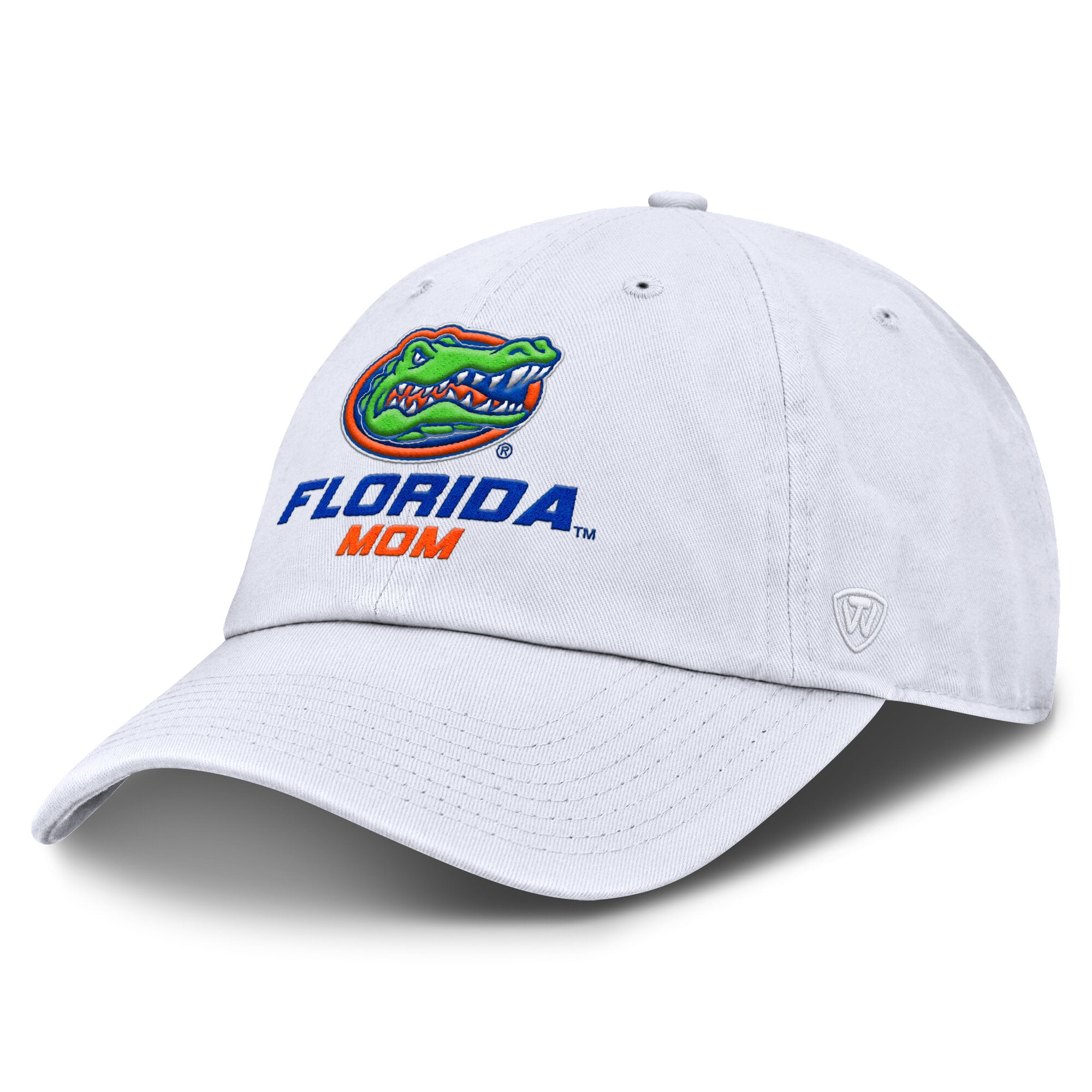 Women's-Top of the World White Florida Gators Mom Logo Staple ...
