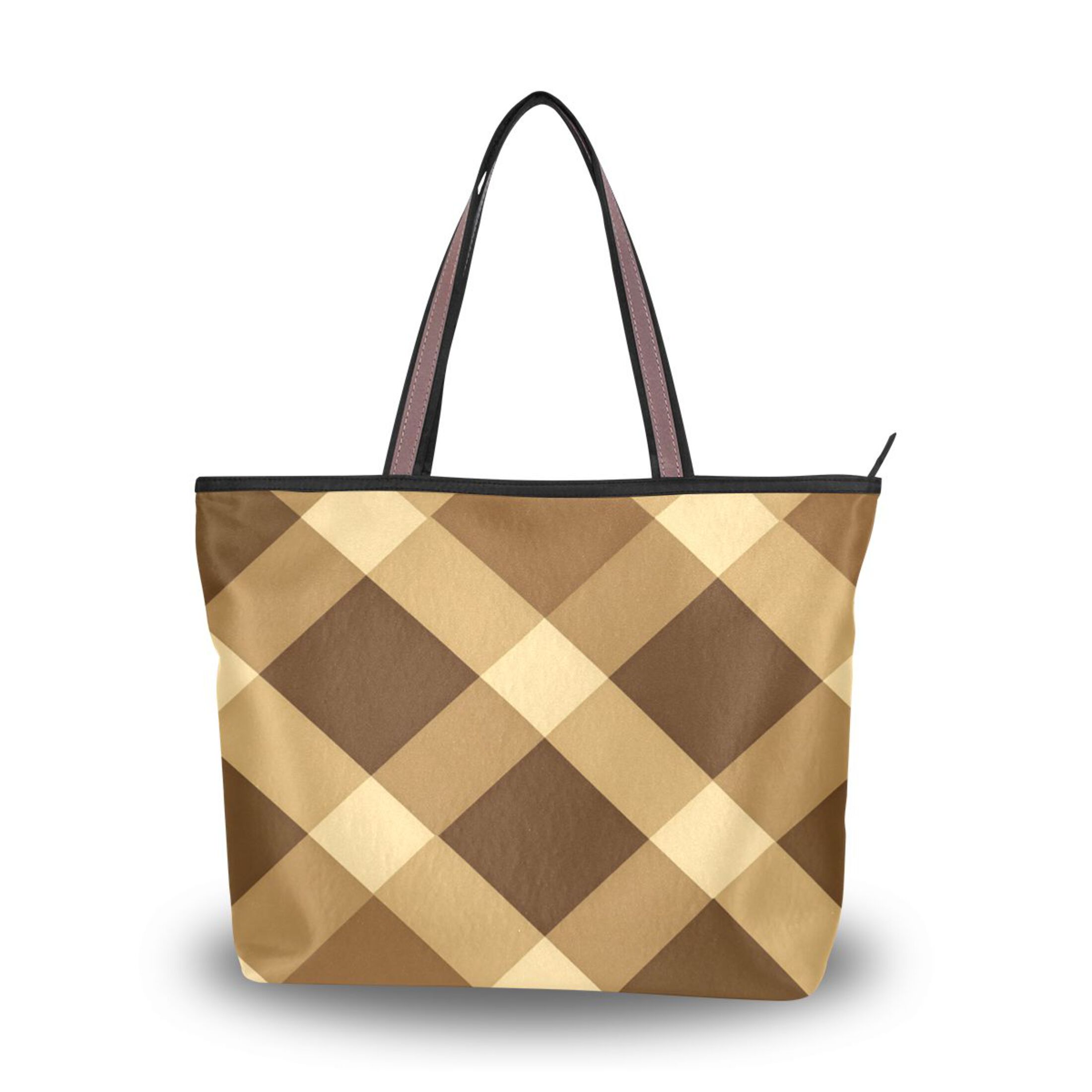 Women's Tote Handbag Cloth Handbag Large Tote Bag Shopping Bag Brown ...