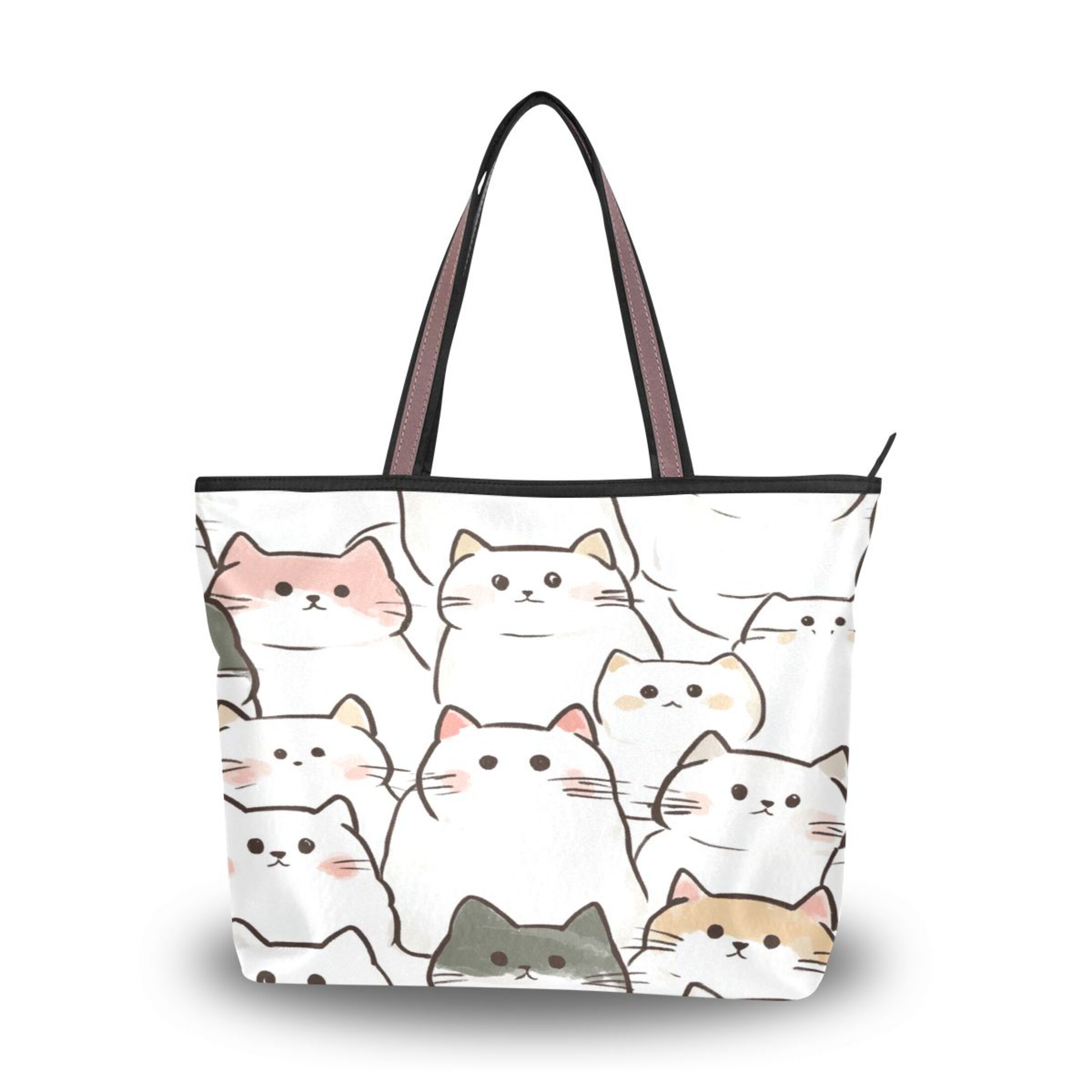 Women's Tote Handbag Cloth Handbag Large Tote Bag Shopping Bag Caetoon ...