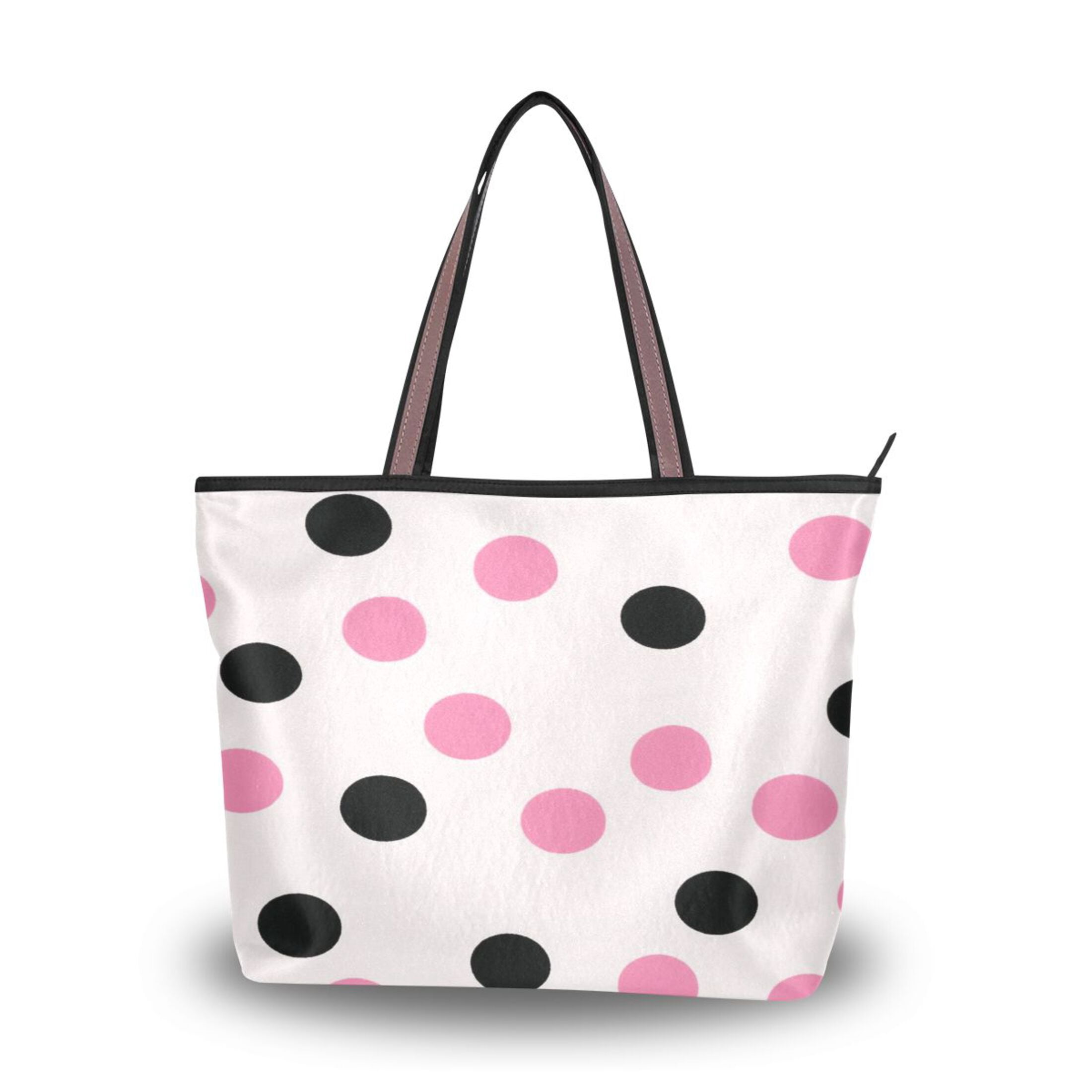 Women's Tote Handbag Cloth Handbag Large Tote Bag Shopping Bag Pink and ...