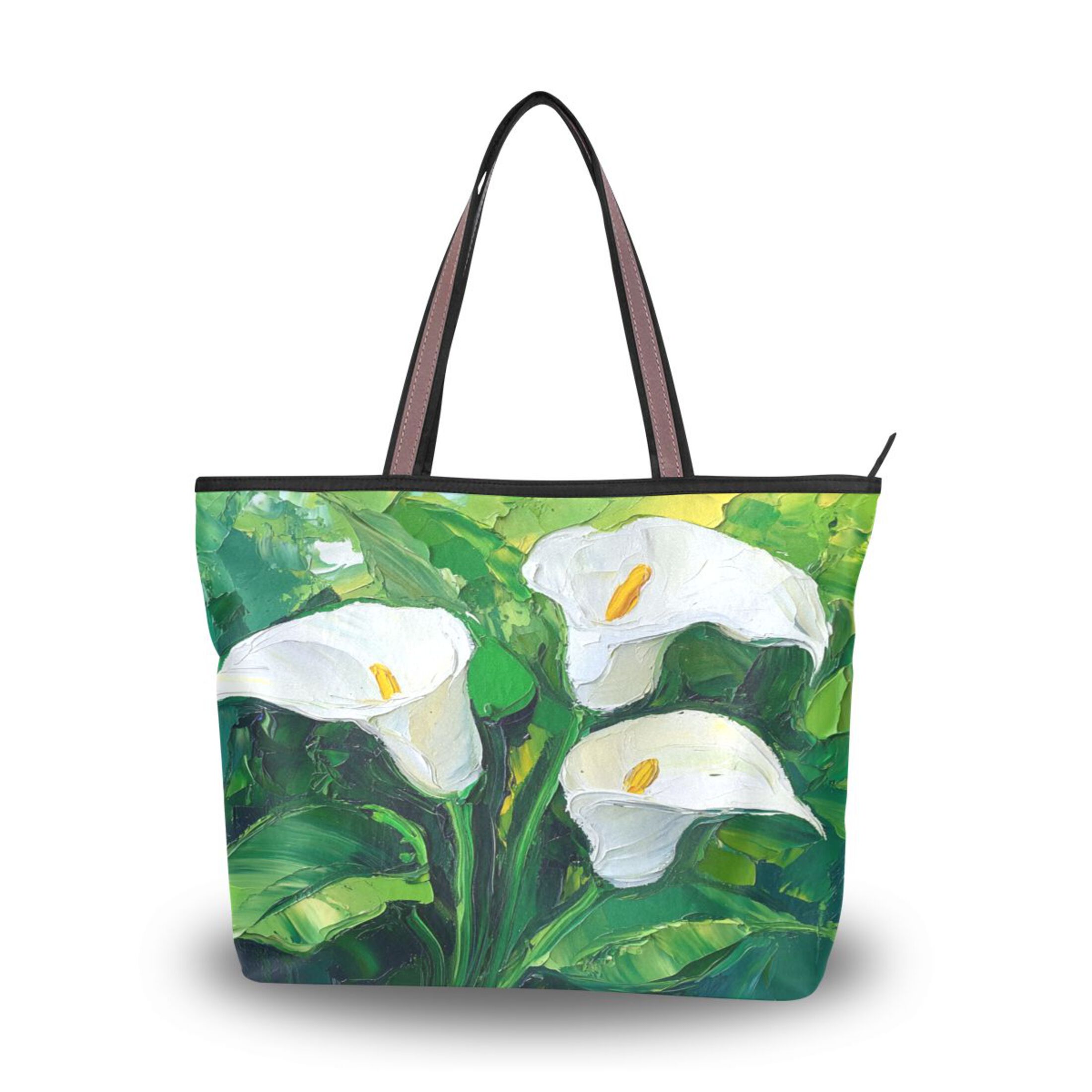 Women's Tote Handbag Cloth Handbag Large Tote Bag Shopping Bag White ...