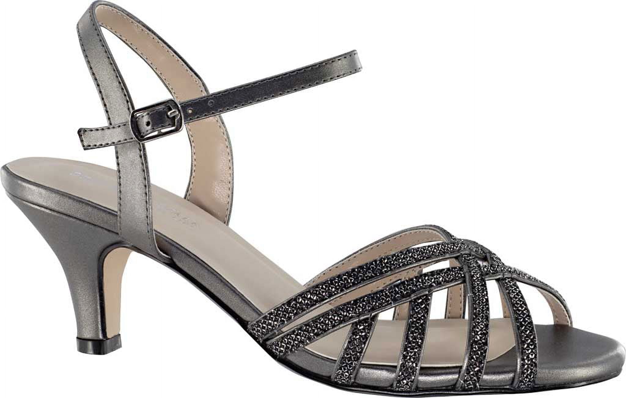 Women's Touch Ups Amara Strappy Sandal, pewter, Size - Walmart.com