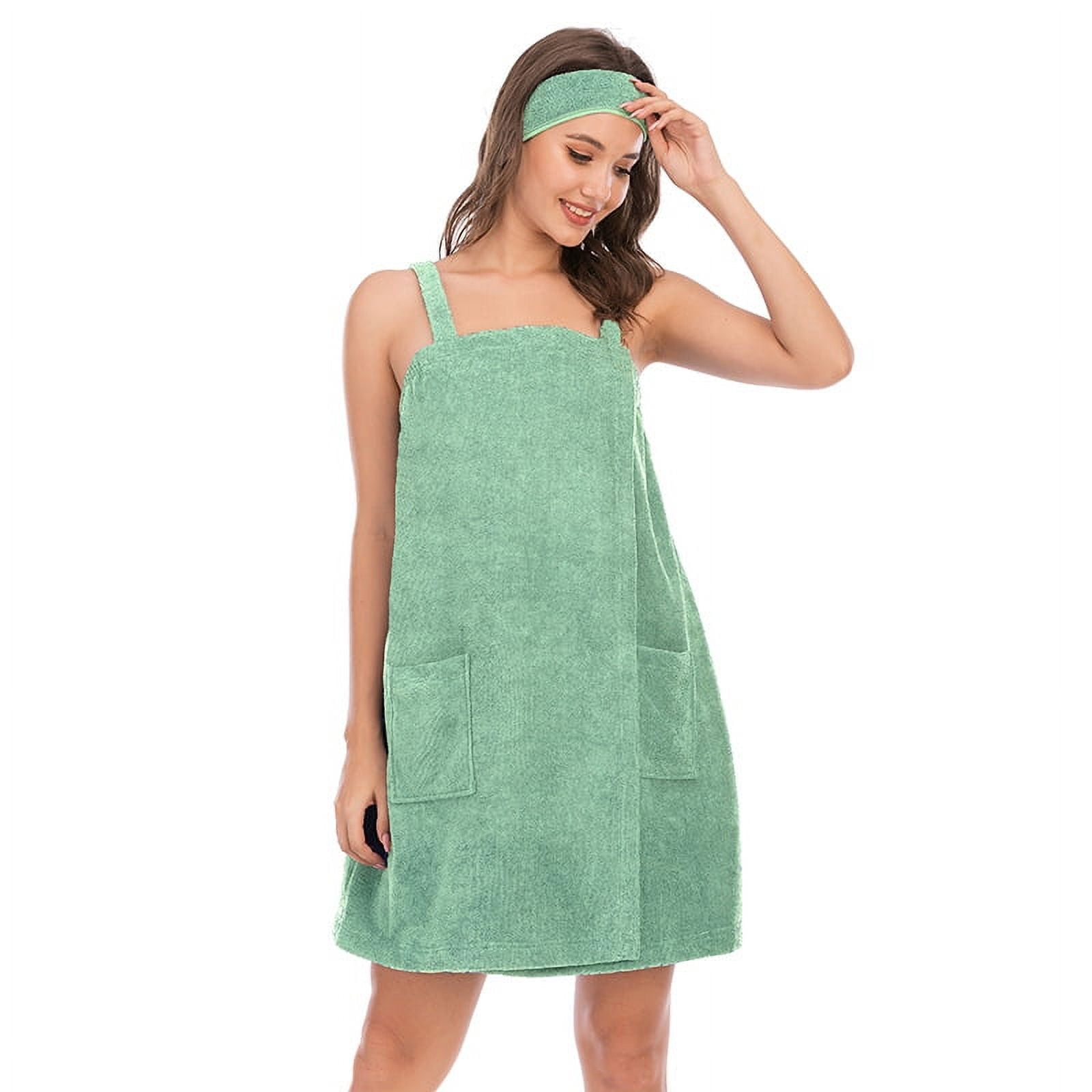 Women's Towel Wrap Bathrobe，Casual robe sleepwear sexy midnight Hotel ...