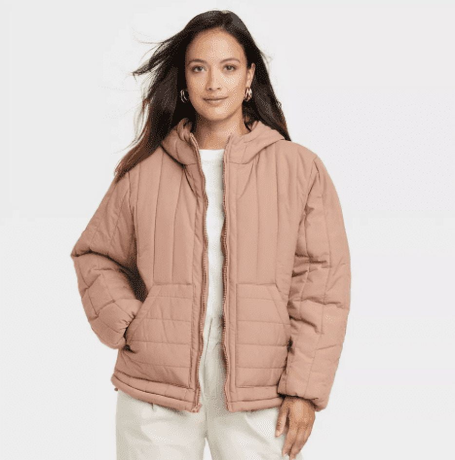 Women's Travel Puffer Jacket small - A New Day - Walmart.com