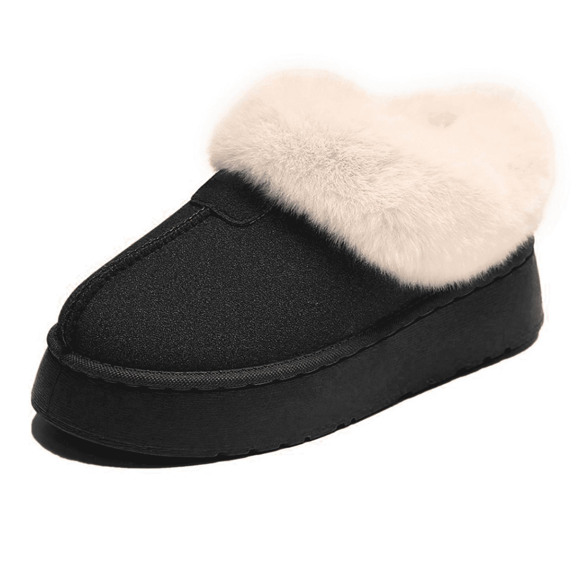 Elecsop Slippers for Women, Warm Fuzzy Winter Boots for Women, Suede ...