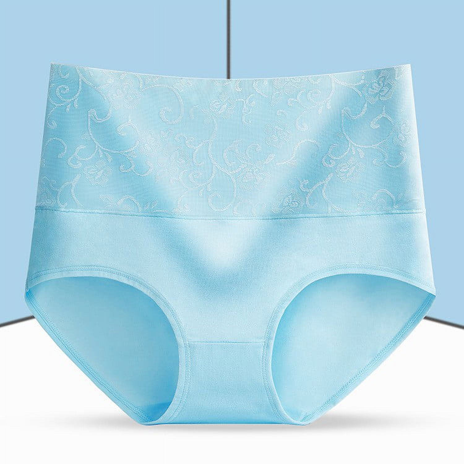 Women's Tummy Control Underwear 1 Briefs Comfortable Cotton High Waist ...