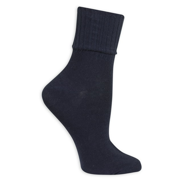 Womens Turn Cuff Socks 3 Pack