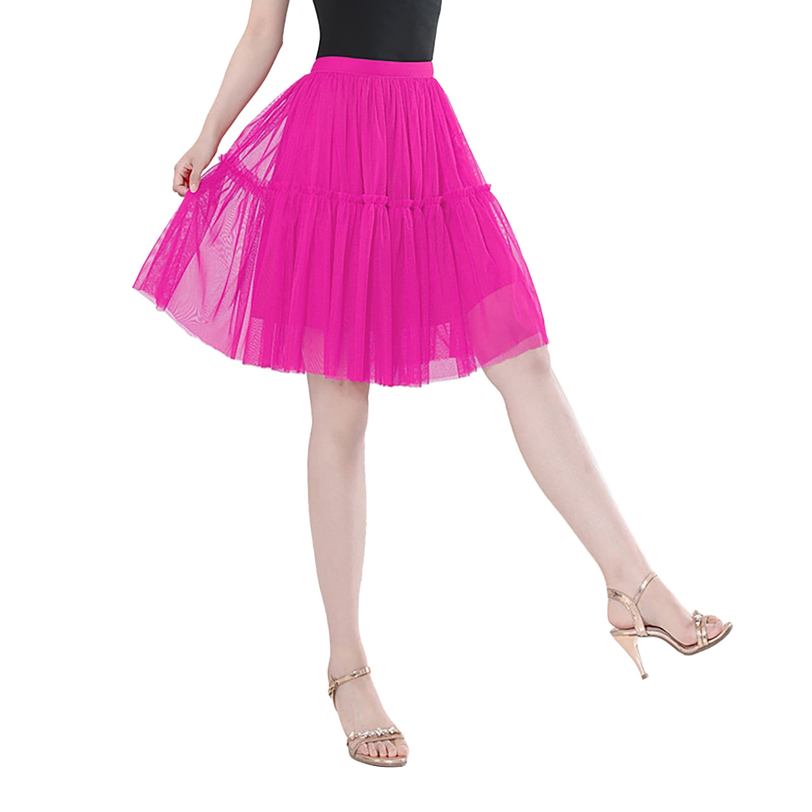 Women's Tutu Skirt 2025 - Womens Petticoat Skirts 50s Vintage Ballet ...