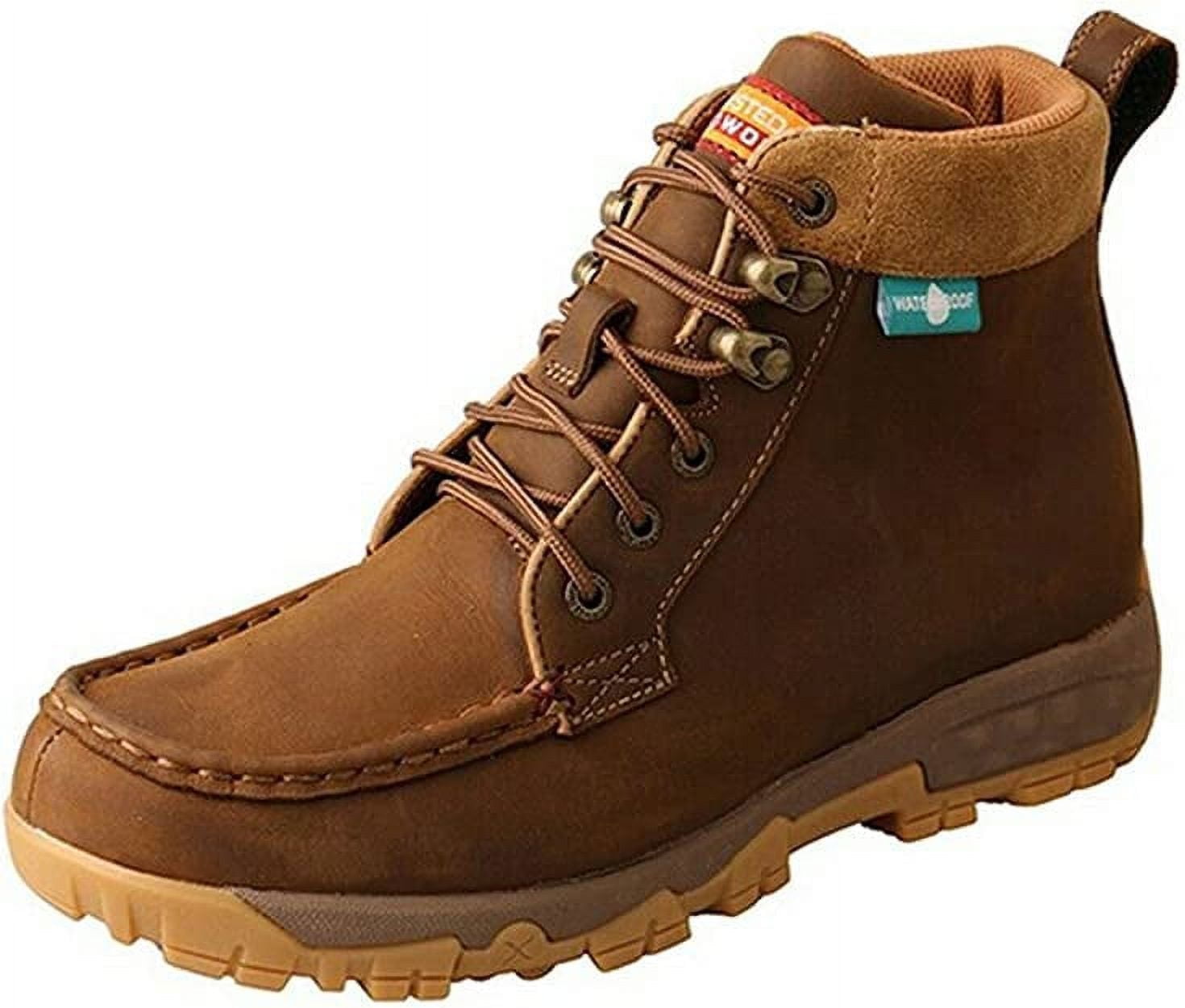 Women's Twisted X WXCW001 4" Waterproof Work Boot Distressed Saddle ...