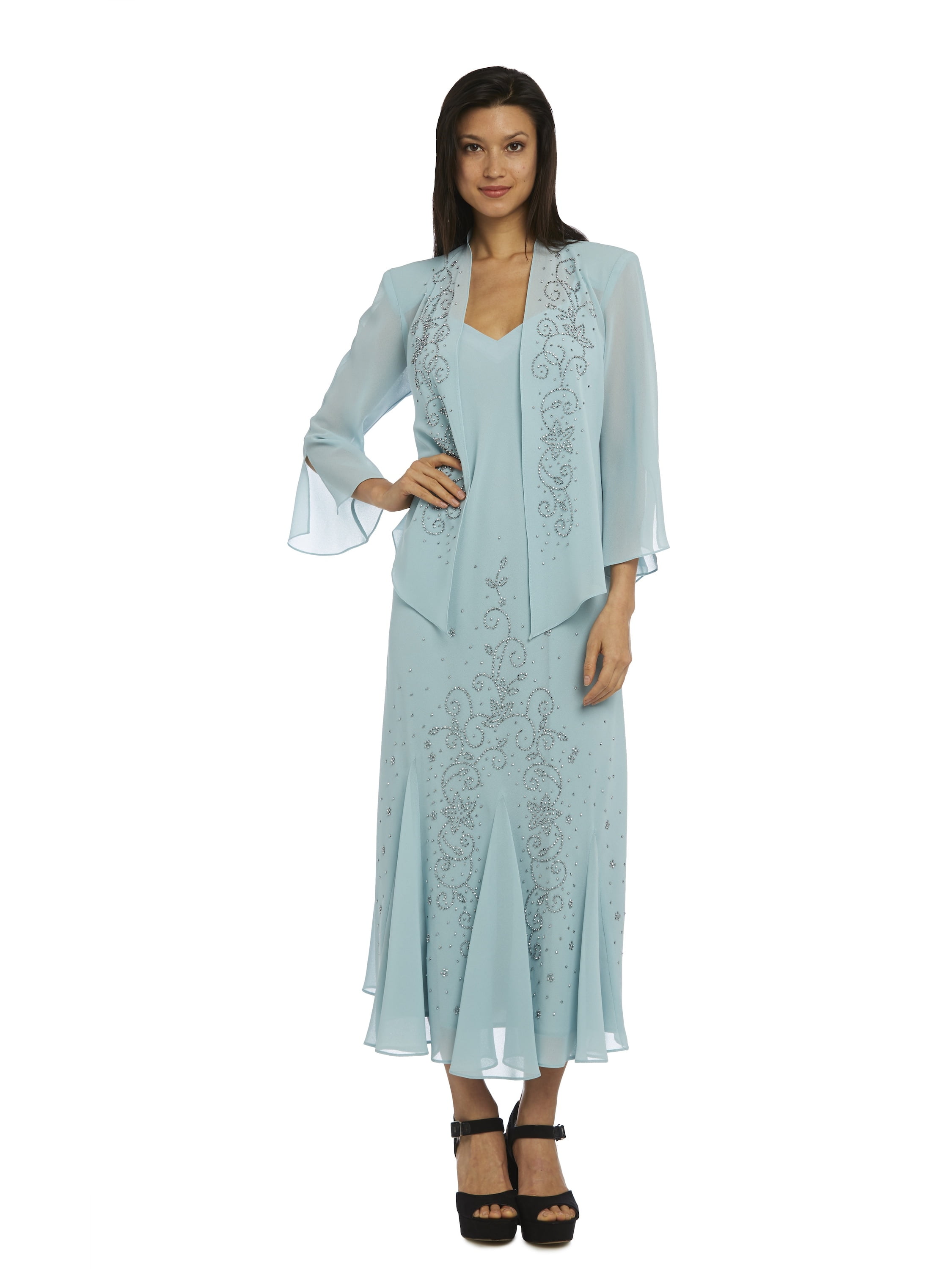 Women's Two Piece Sequined Formal Dress - Walmart.com