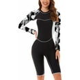 Women's UPF 50+ Surfing Wear One Piece Training Bathing Rash Guard Long ...