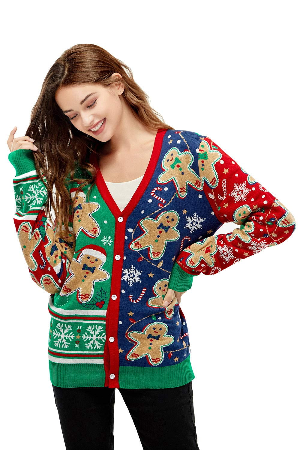 Women's Ugly Christmas Cardigan | Unisex Men | Xmas Sweater Funny ...