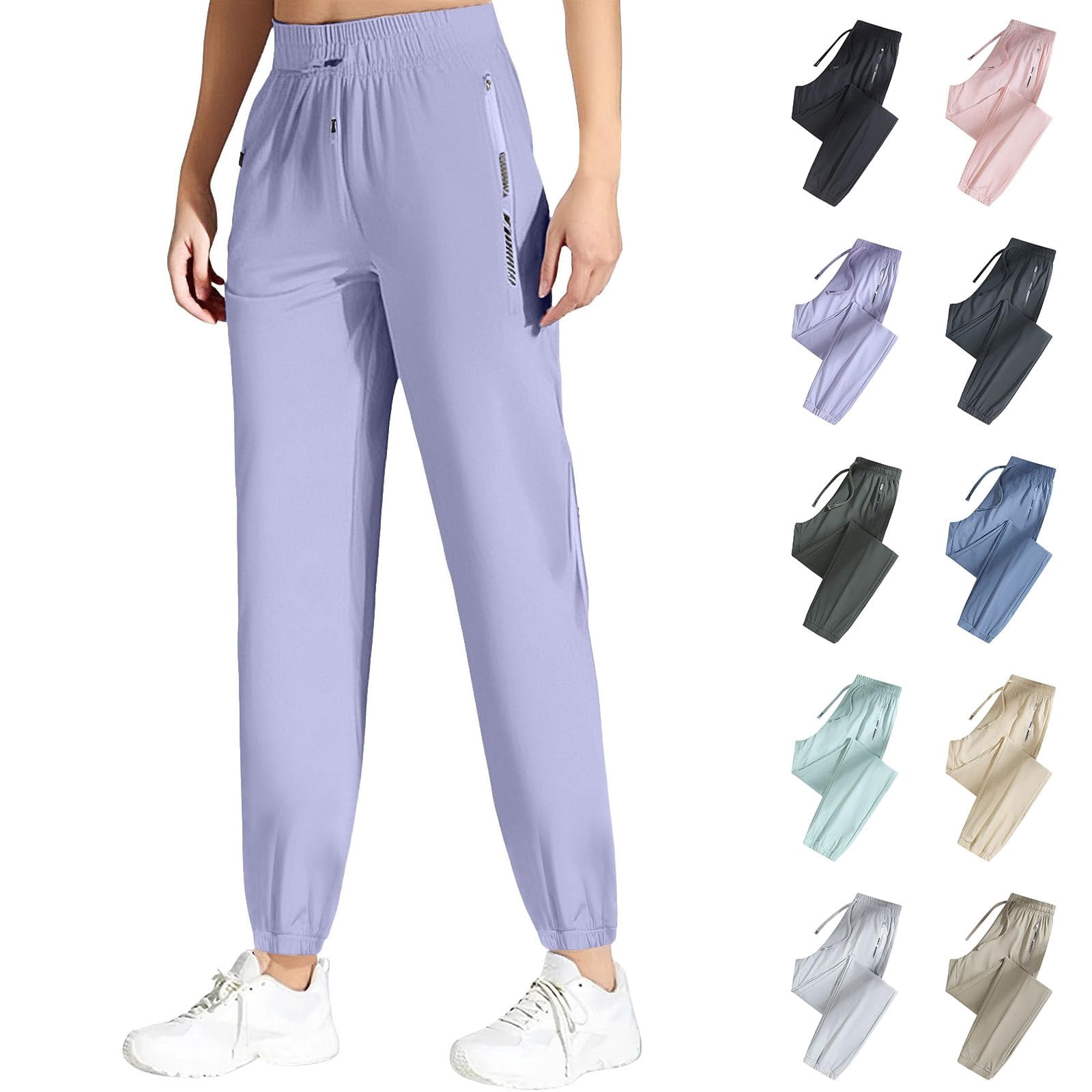Women's Ultra Stretch Ice Silk Quick Drying Comfort Casual Stretch ...
