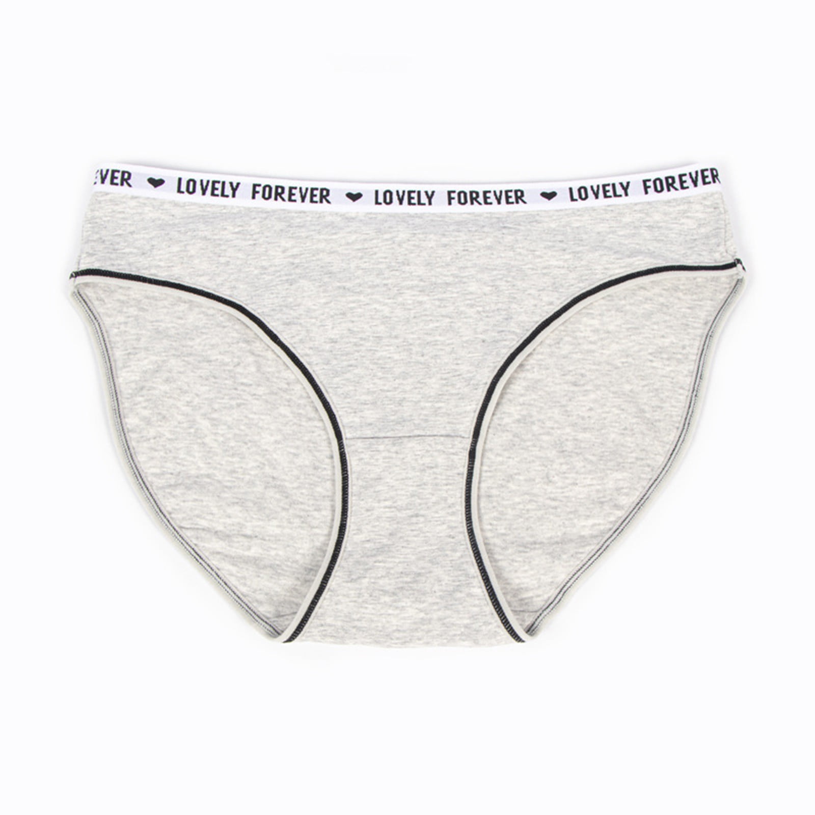 Women's Underwear Combed Fashion Letter Half Hip Briefs Contrast Color ...