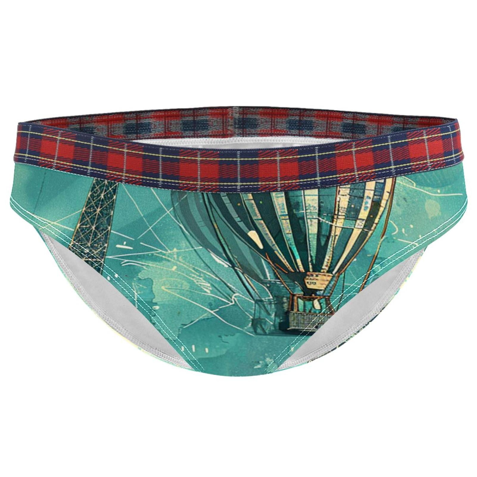 Womens Underwear Women Panties Soft Underpants Ladies Panties Eiffel Tower Hot Air Balloon