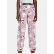 Disney Mickey and Minnie Mouse Womens Cotton Pajama Pants, Sleepwear ...