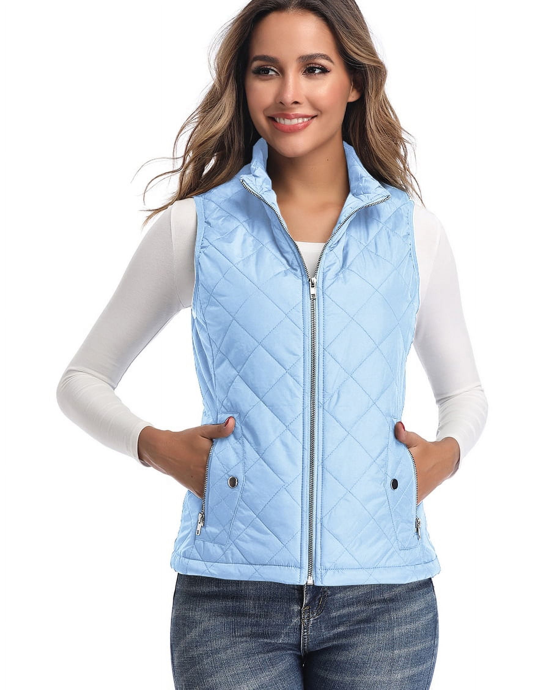 Art3d Women's Lightweight Quilted Padded Zip-up Vest for Outdoor Sports ...