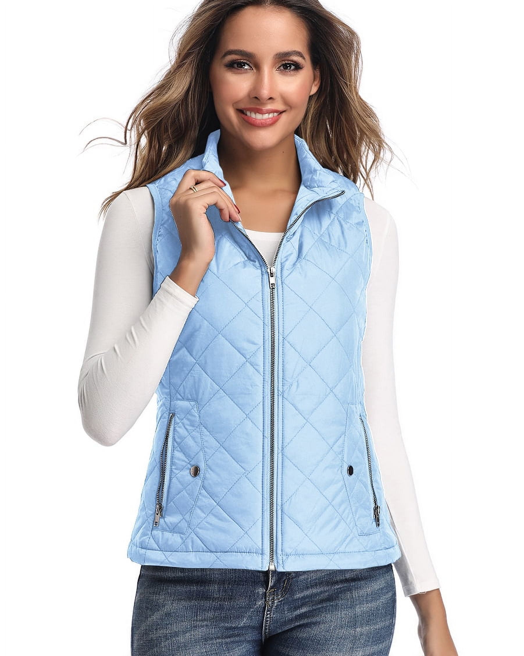 Art3d Women's Lightweight Quilted Vest, Zip-Up Padded High Performance ...