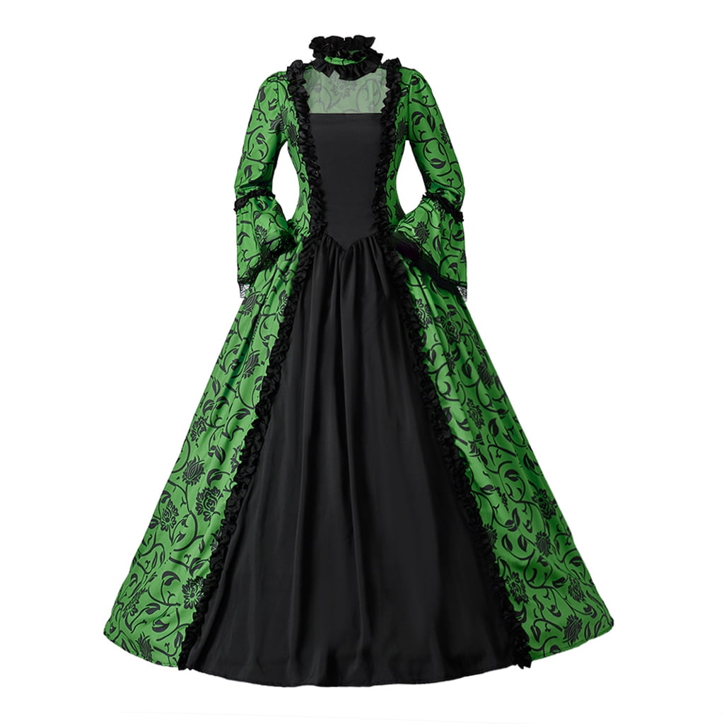 Women's Victorian Rococo Dress 1800S Medieval Renaissance Dress Corset ...