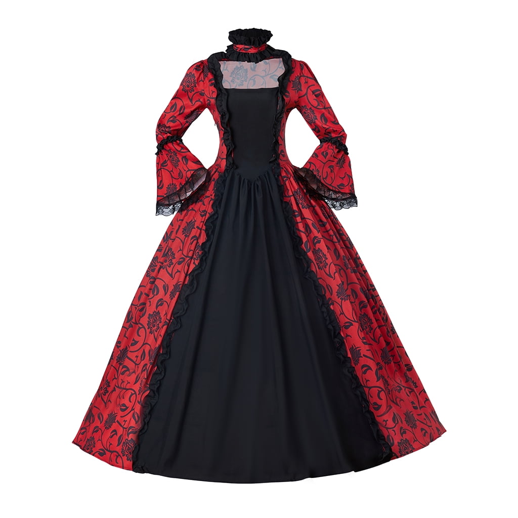 Women's Victorian Rococo Dress 1800S Medieval Renaissance Dress Corset ...