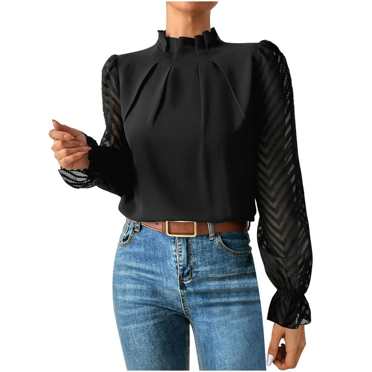 high neck blouses