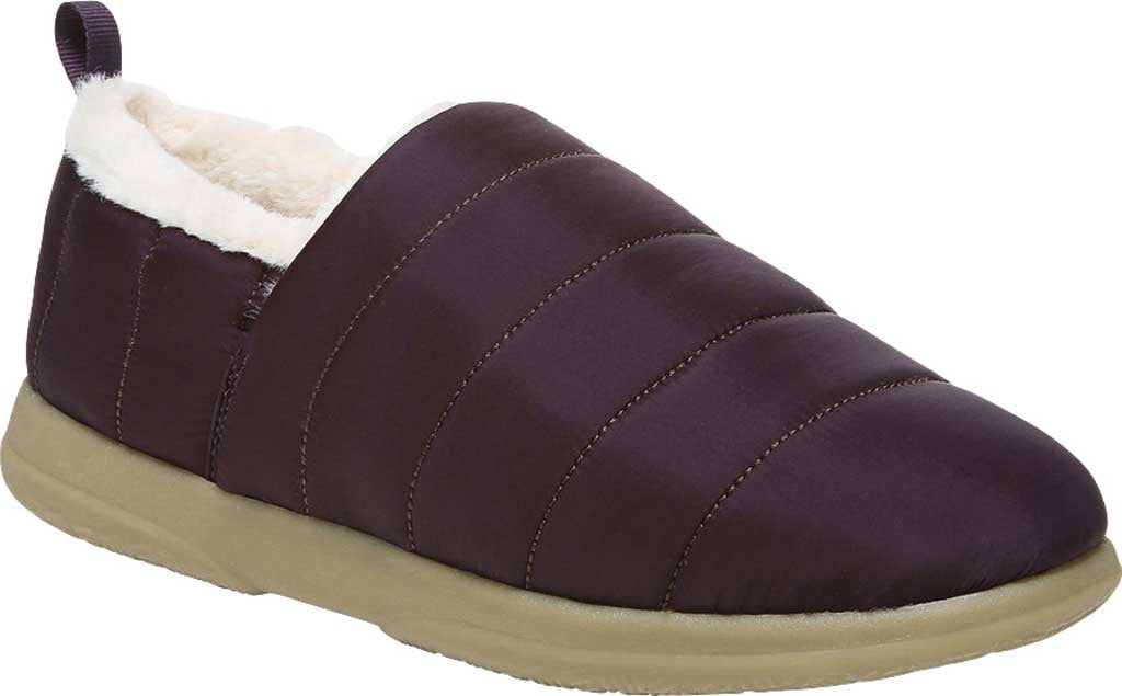 Vionic Womens Tranquil Nylon Faux Fur Lined Loafer Slippers - Walmart.com