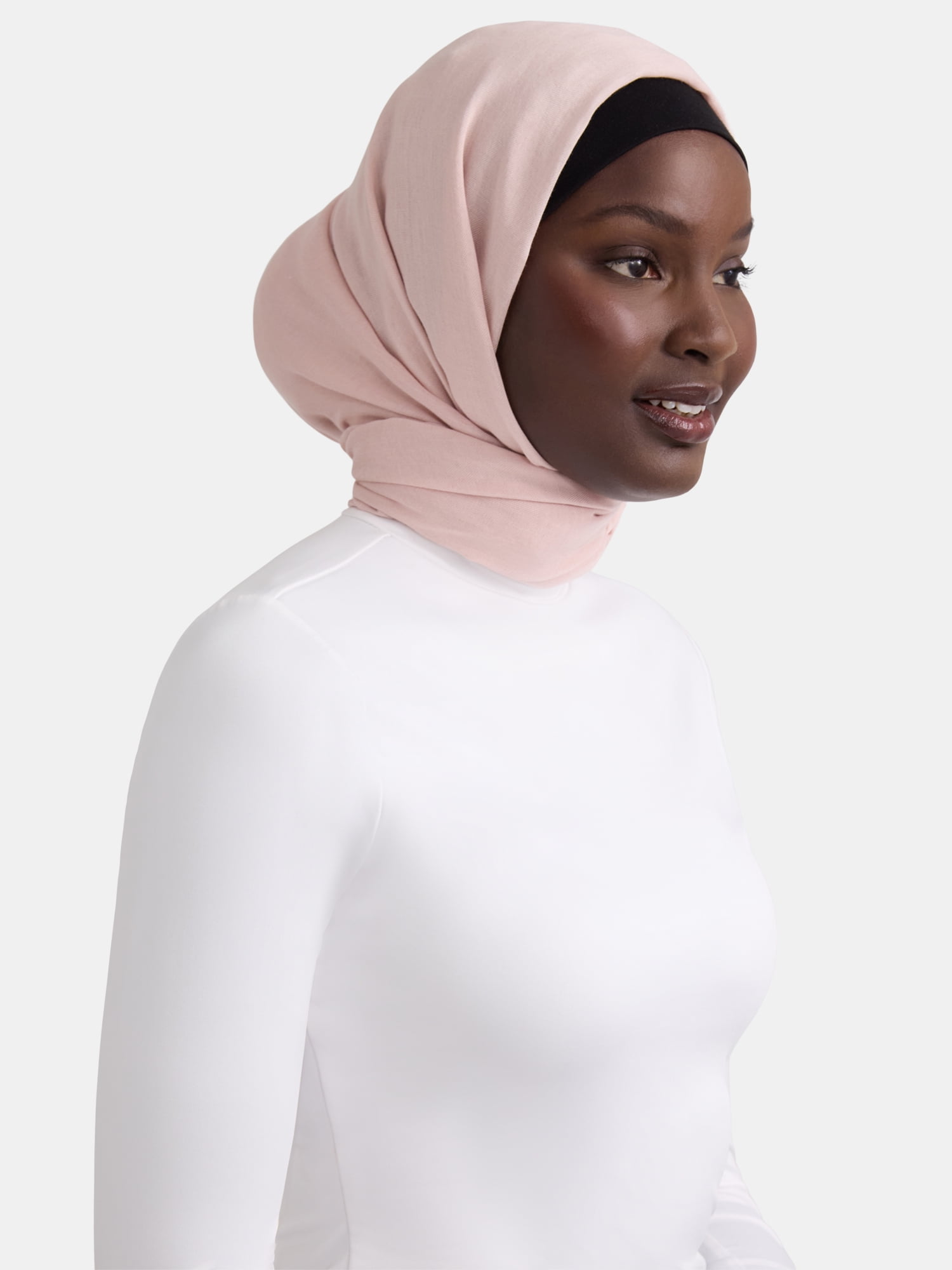 Women's Viscose Woven Flat Hijab, One Size, Light Pink - Walmart.com