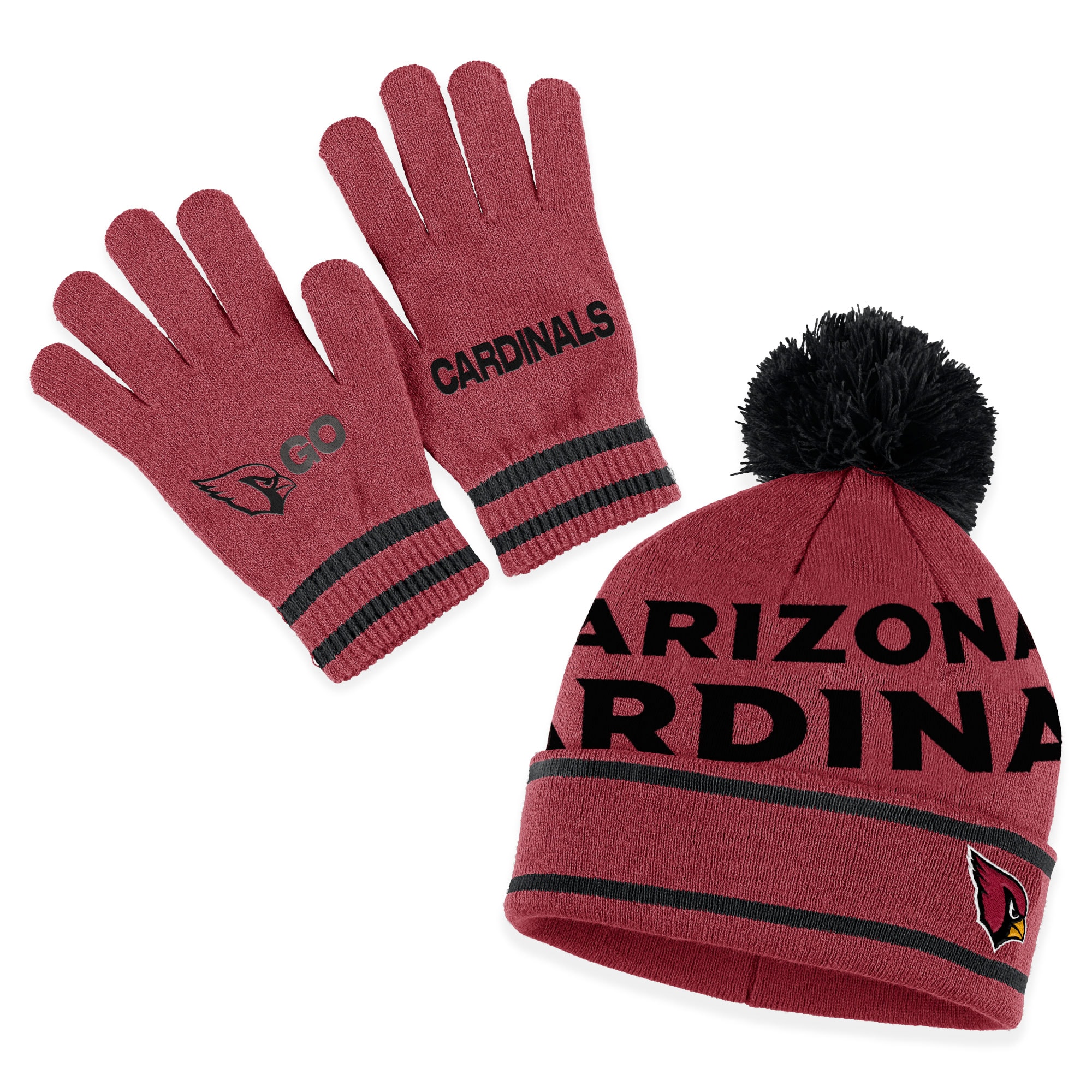 Women's WEAR by Erin Andrews Cardinal Arizona Cardinals Double Jacquard ...