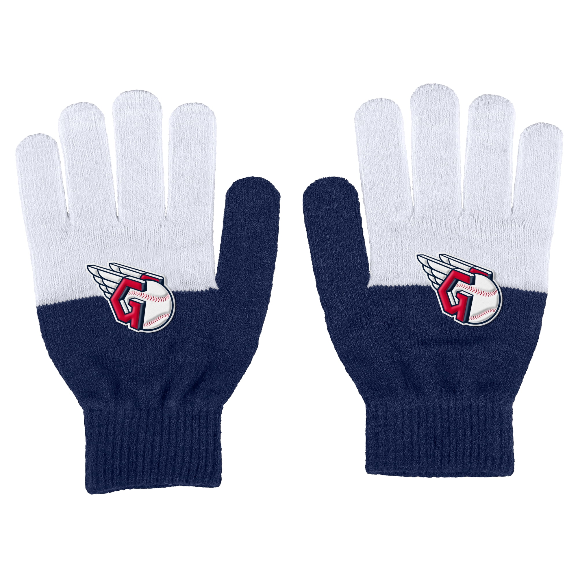 Women's WEAR by Erin Andrews Cleveland Guardians Color-Block Gloves ...