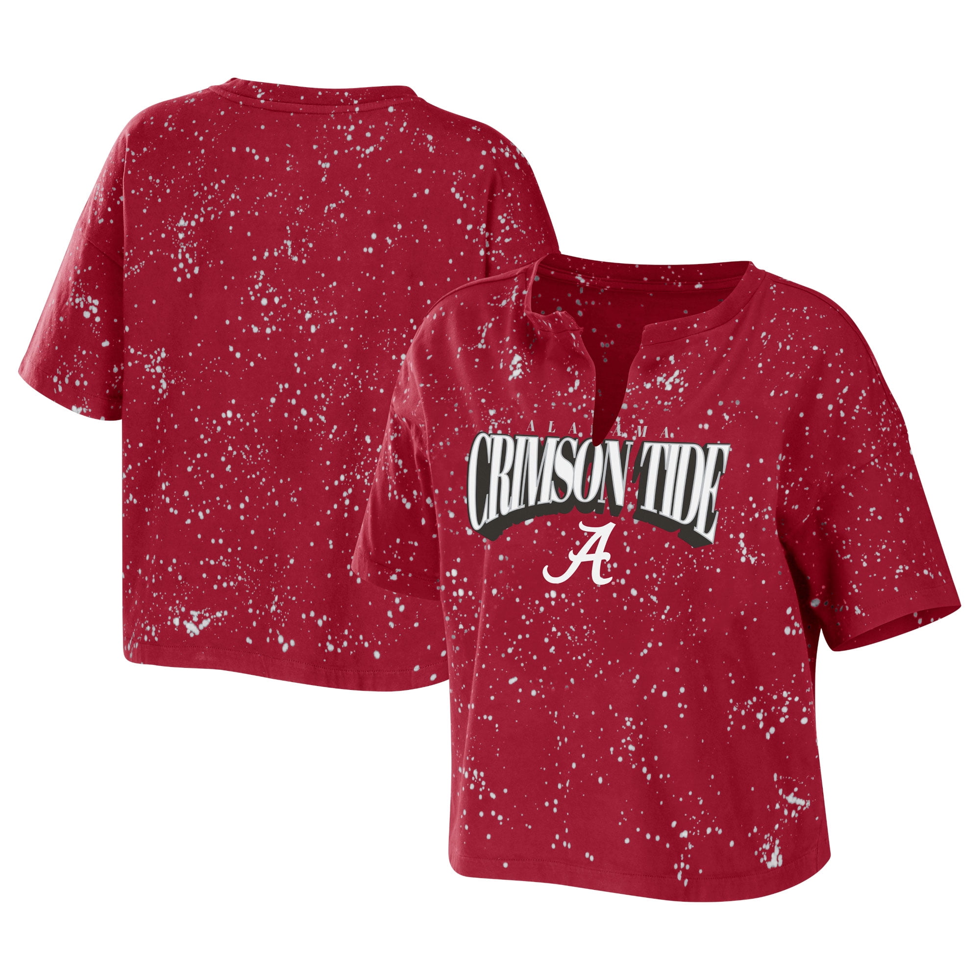 Women's WEAR by Erin Andrews Crimson Alabama Crimson Tide Bleach Wash ...