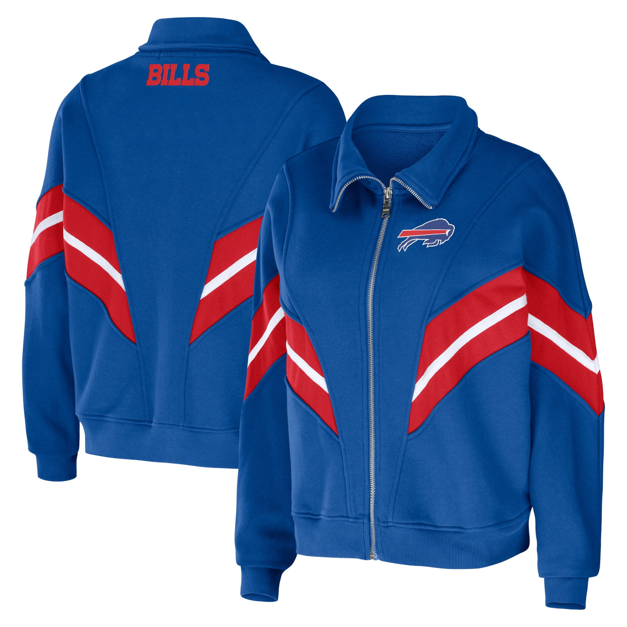 Women's WEAR by Erin Andrews Royal Buffalo Bills Plus Size Yarn Dye ...