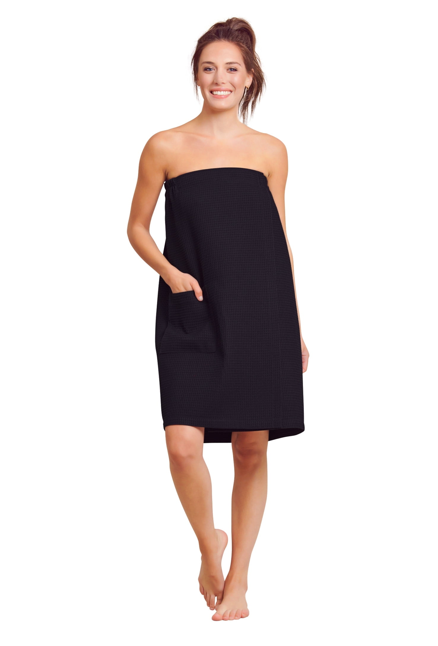 Women's Waffle Spa/Bath Wrap - Soft, Light, and Comfortable with ...