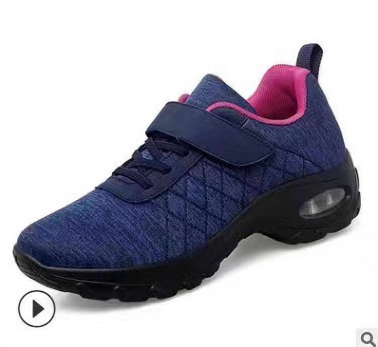 Women's Walking Shoes All Day Comfort Slip-Resistant Velcro Sneakers ...