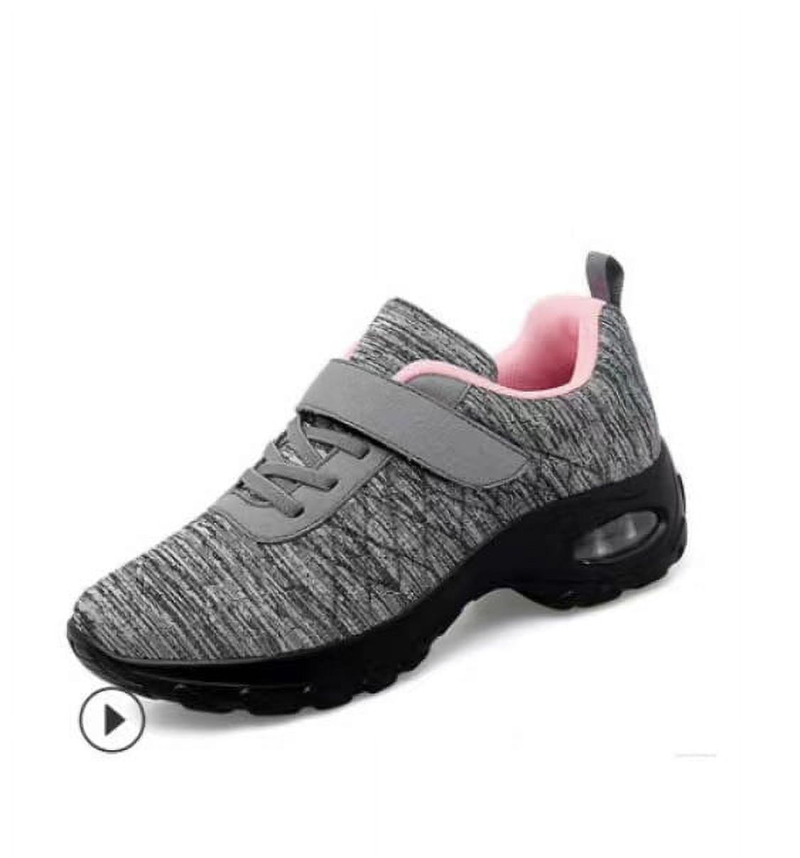 Women's Walking Shoes All Day Comfort Slip-Resistant Velcro Sneakers ...
