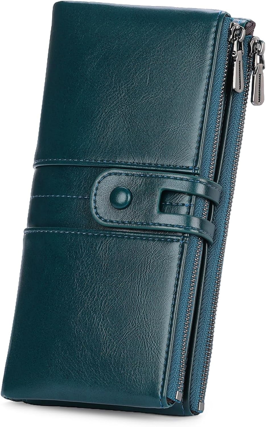 Women's Wallet Large Capacity Bifold Leather Muti-Cards Holder RFID ...