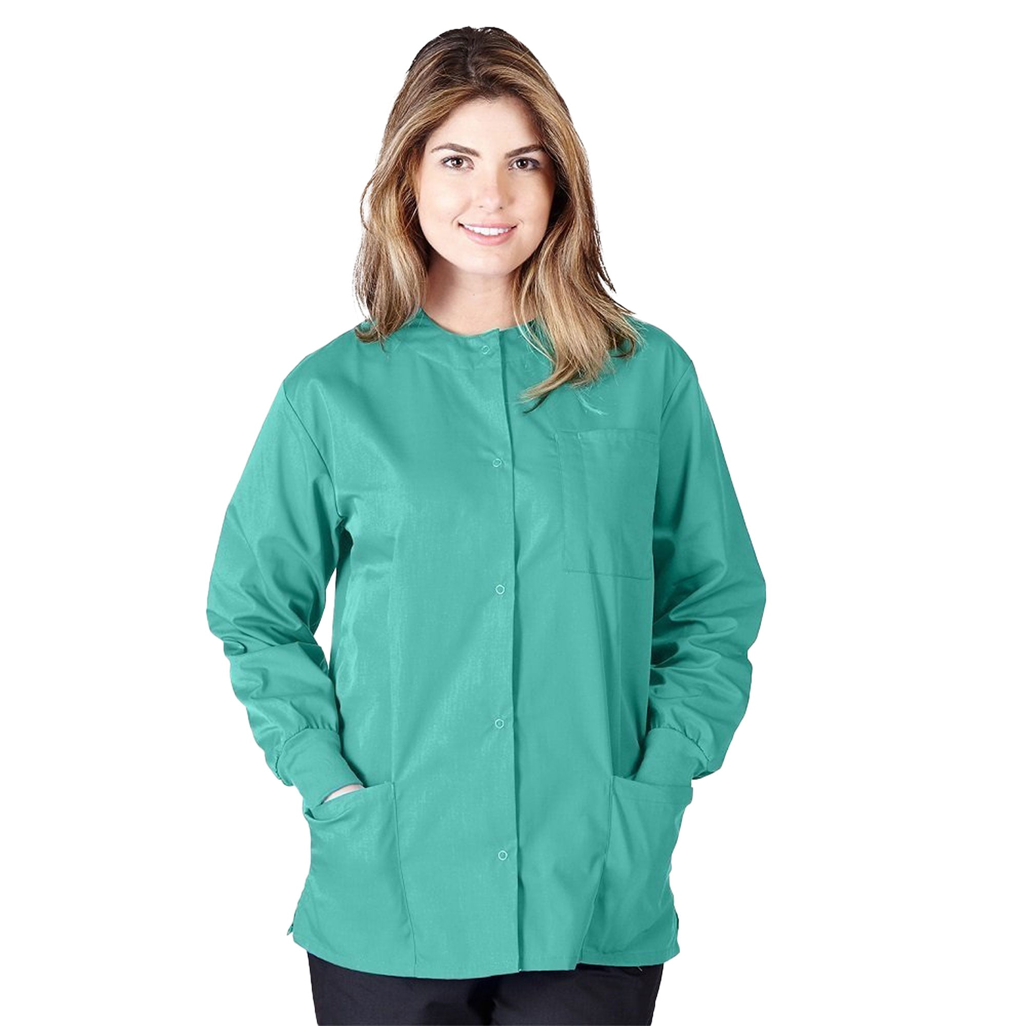 Women's Warm Up Medical Scrub Jacket (Surgical Green, Large) - Walmart.com