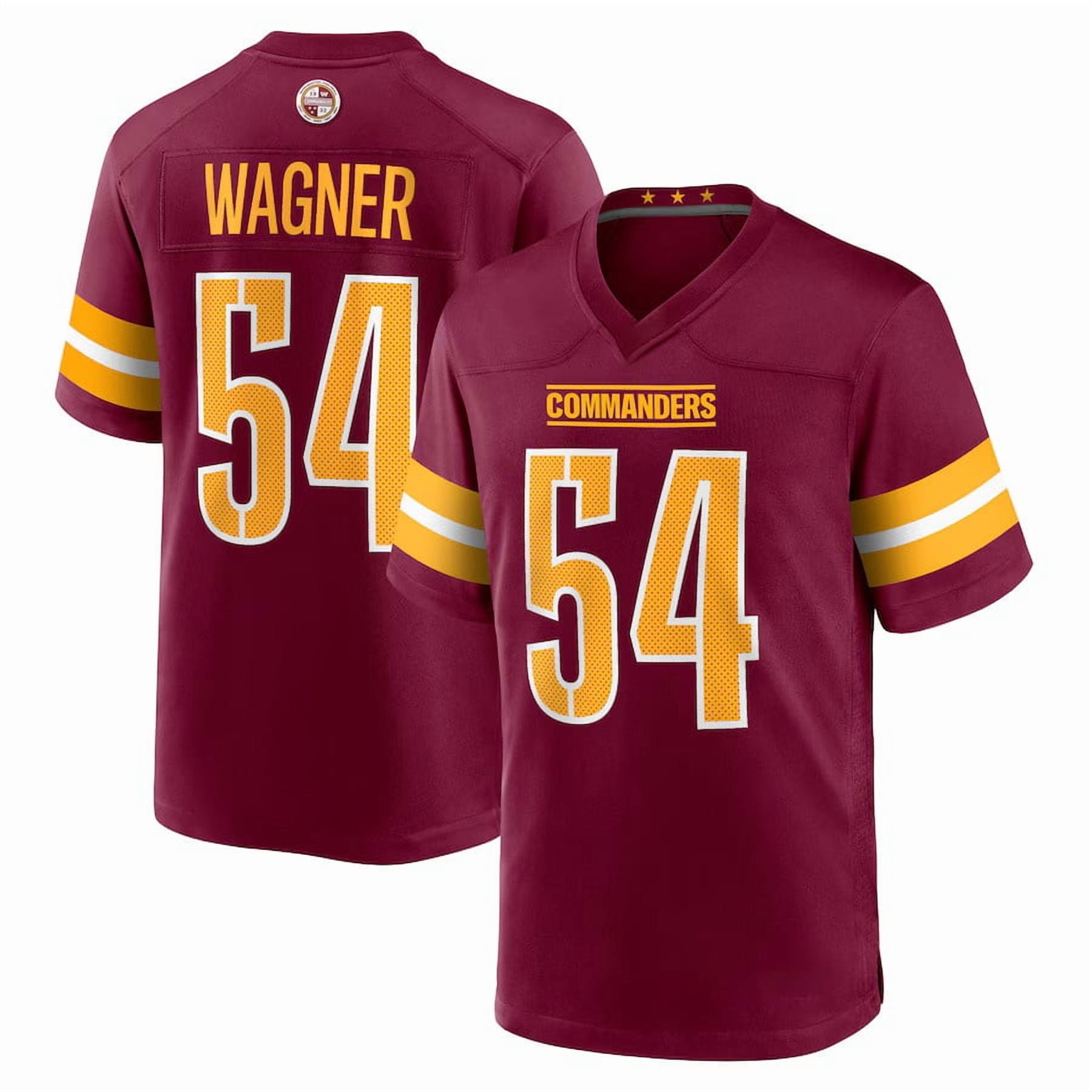 Women's Washington Wagner 54 Red Sports Player Game Stitched Name ...