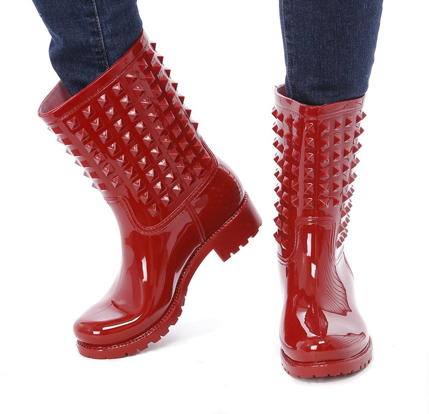 Women’s Waterproof Slush & Rain Mud Rubber Comfortable Boots with ...