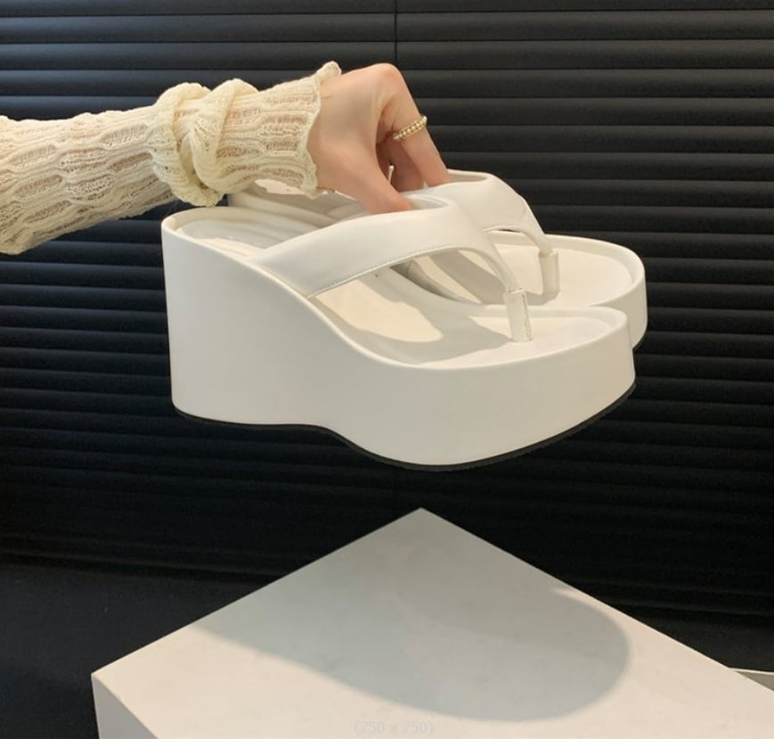 Women's Wedges Platform Orthotic Flip Flops Comfort Arch Support Slip ...